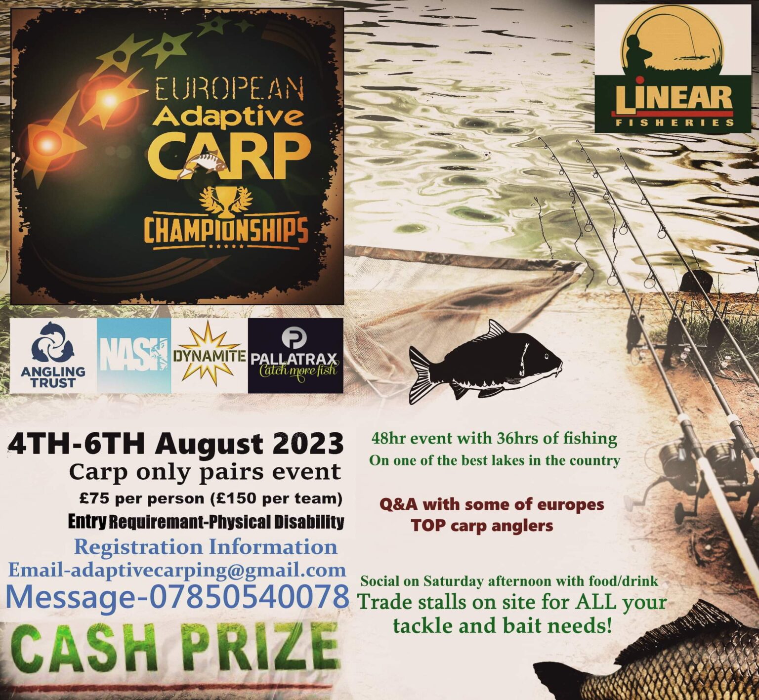 European Adaptive Carp Championships To Host First Ever Event - Carp Squad